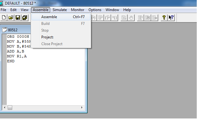How to Use 8051 IDE Assembler
