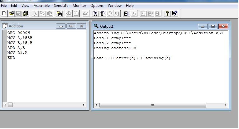 How to Use 8051 IDE Assembler