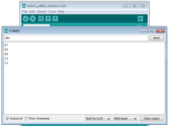 Arduino Ide How To Serial Print Carriage Return Without Line Feed 